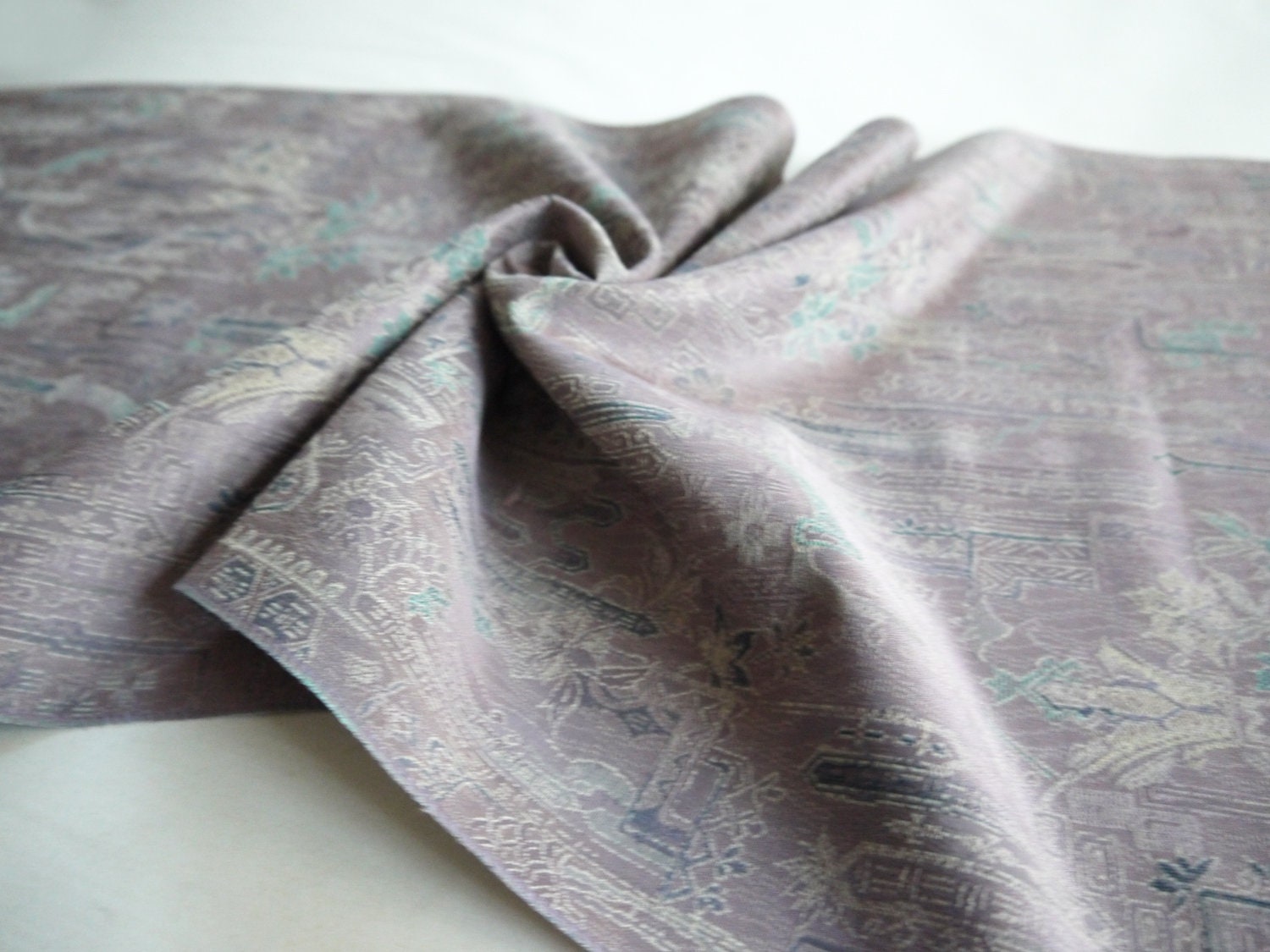 Kimono Silk Fabric, 80's Vintage Japanese Silk Kimono, for Sewing ...