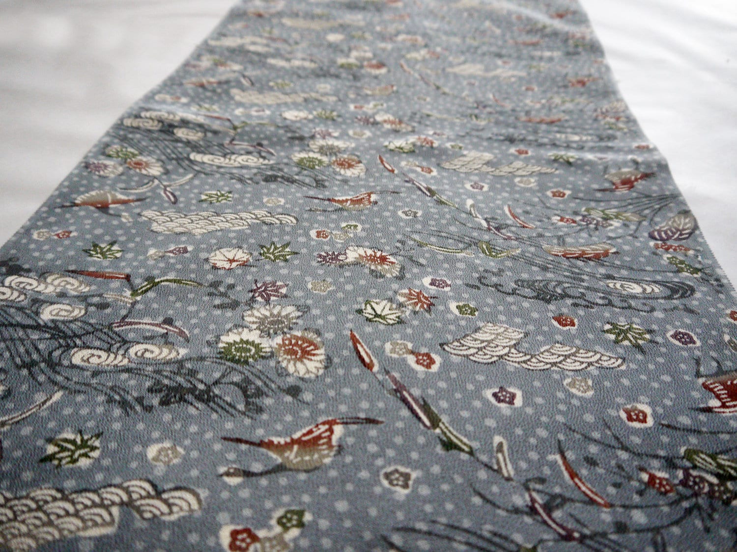 Kimono Silk Fabric 80's Vintage Japanese Silk Kimono for - Etsy