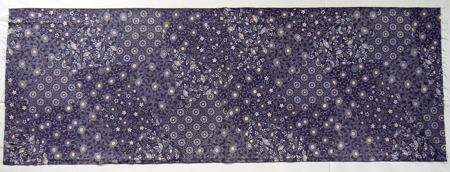 Kimono Silk Fabric, 80's Vintage Japanese Silk Kimono, for Sewing ...