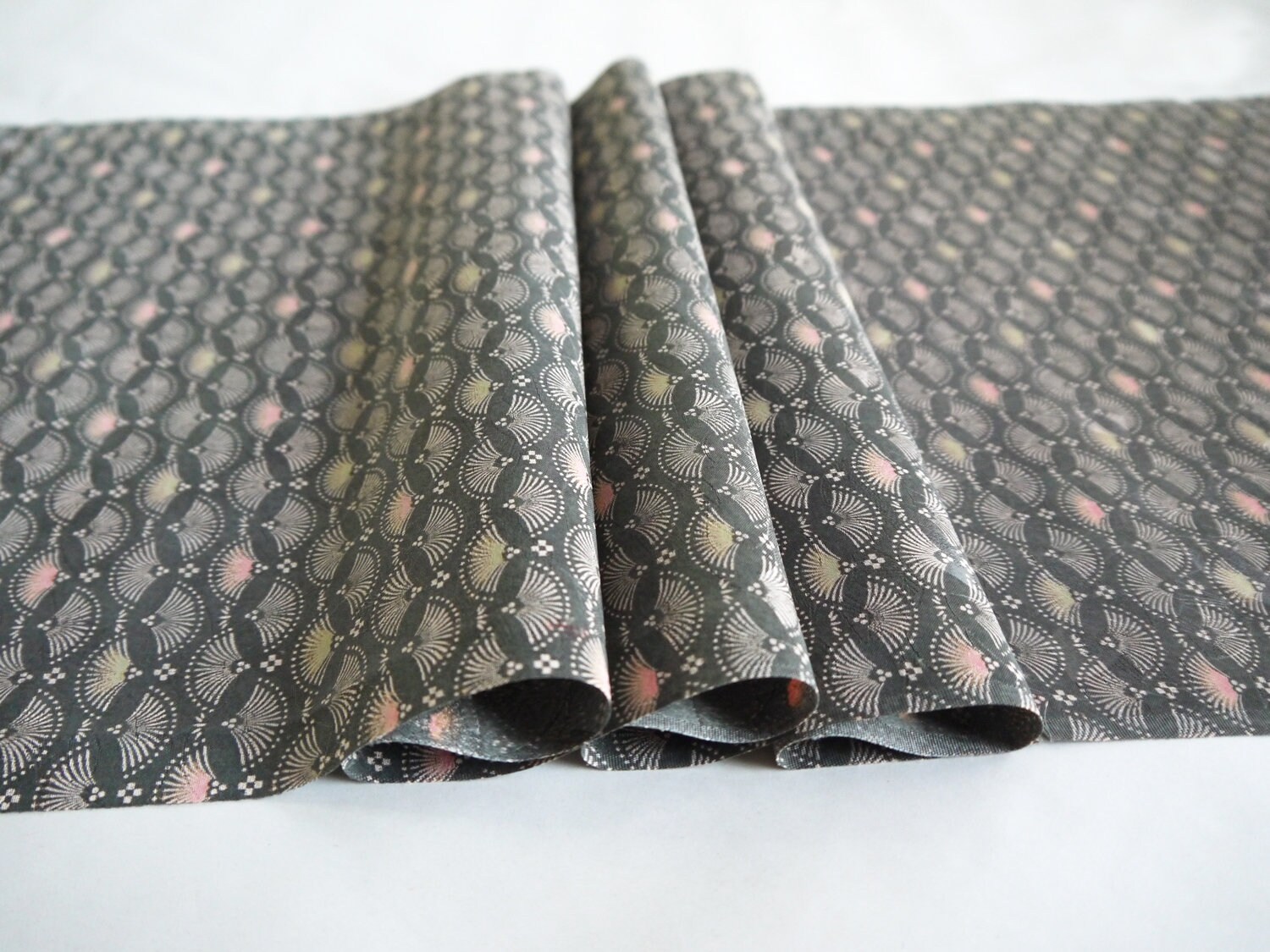 Kimono Silk Fabric, 80's Vintage Japanese Silk Kimono, for Sewing ...