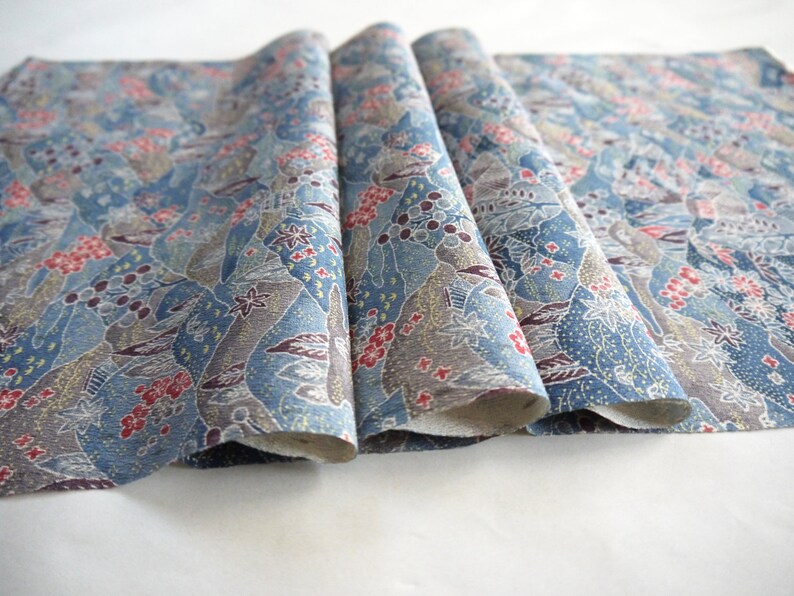 Kimono Silk Fabric, 80's Vintage Japanese Silk Kimono, for Sewing ...