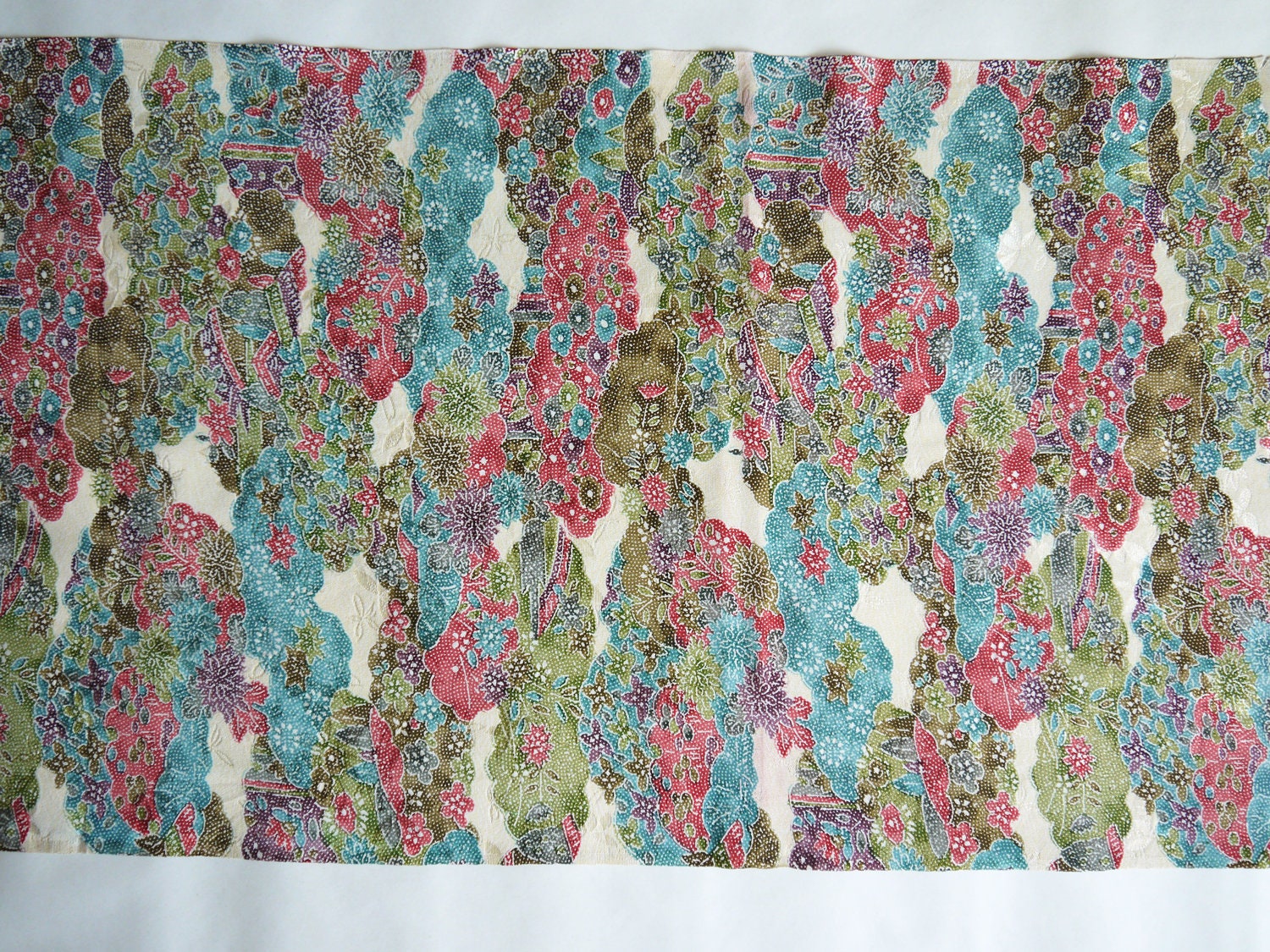 Kimono Silk Fabric, 80's Vintage Japanese Silk Kimono, for Sewing ...