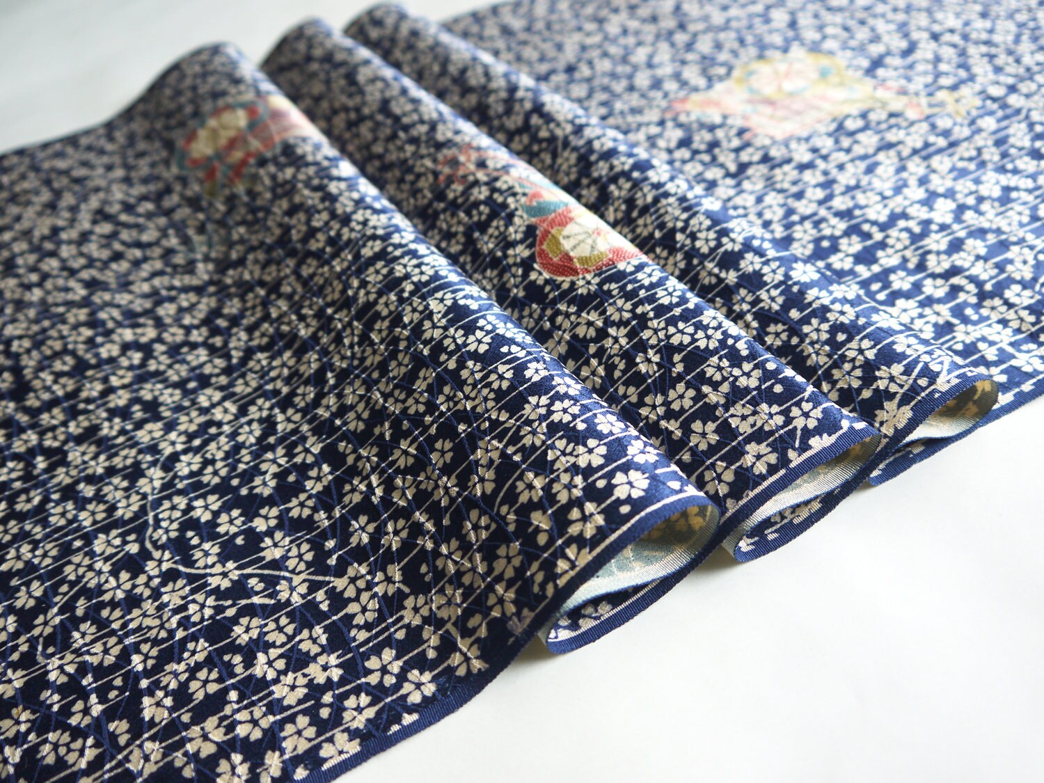 Kimono Silk Fabric, 80's Vintage Japanese Silk Kimono, for Sewing ...