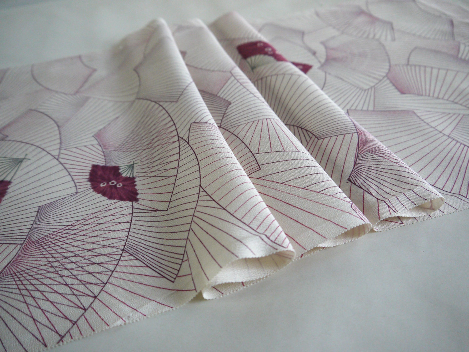 Kimono Silk Fabric, 80's Vintage Japanese Silk Kimono, for Sewing ...