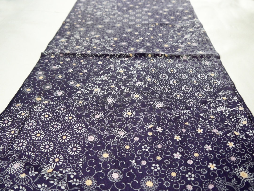 Kimono Silk Fabric, 80's Vintage Japanese Silk Kimono, for Sewing ...