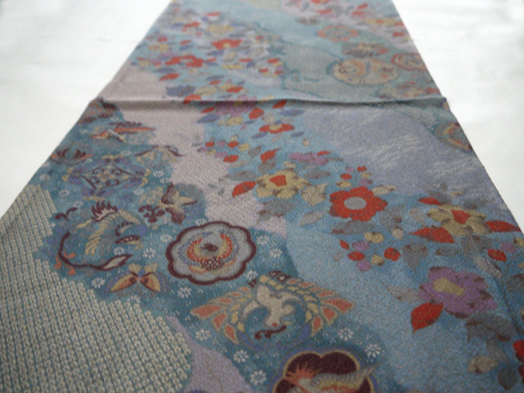 Kimono Silk Fabric, 80's Vintage Japanese Silk Kimono, for Sewing ...