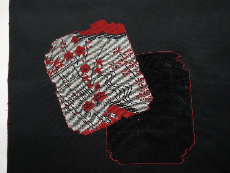 Kimono Silk Fabric, 80's Vintage Japanese Silk Kimono, for Sewing ...