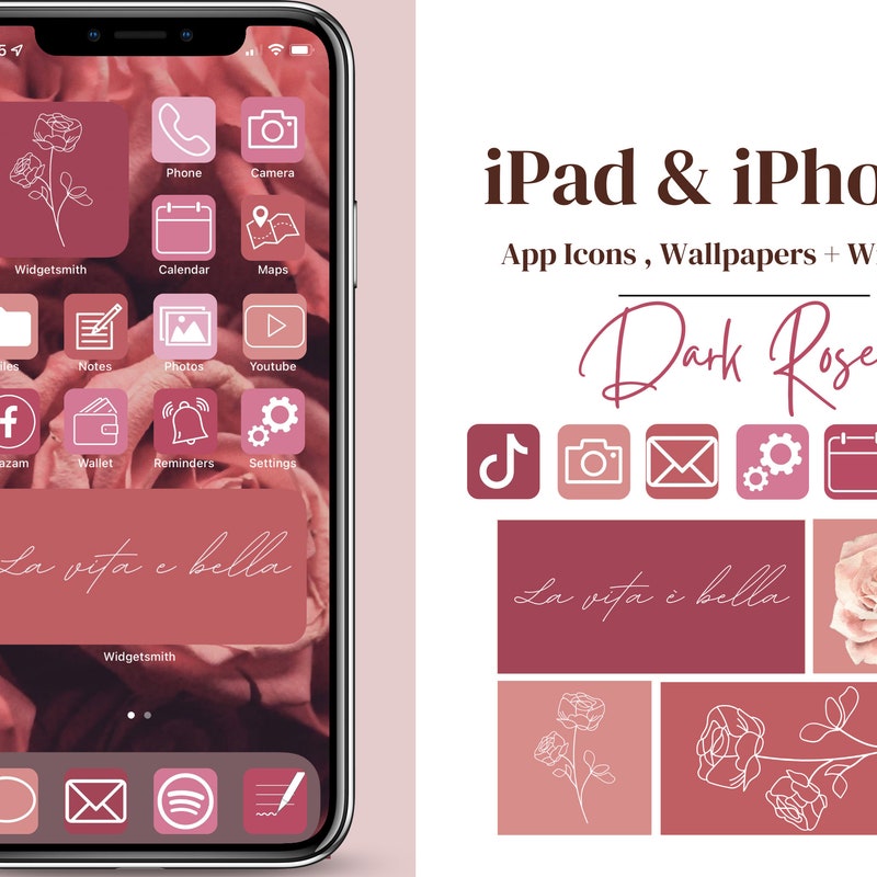 Wallpaper Roses - Etsy UK