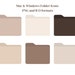 Beige Minimal Desktop Folder Icons and Wallpaper, Wallpaper for Windows ...