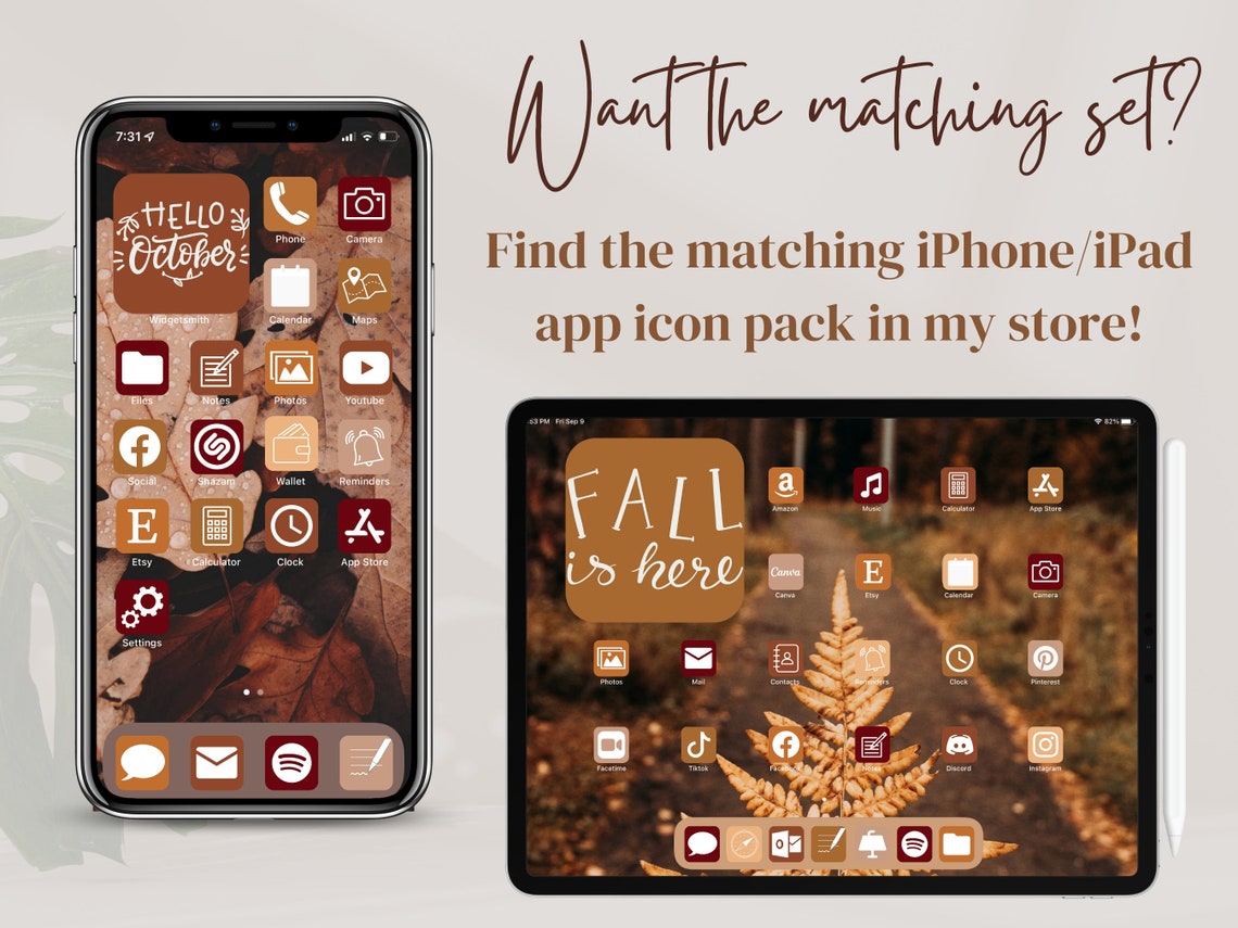 Fall Desktop Folder Icons and Wallpaper, Wallpaper for Windows and Mac ...