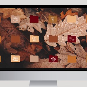 Fall Desktop Folder Icons and Wallpaper, Wallpaper for Windows and Mac ...