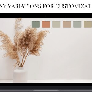 15 Desktop Folder Icons, EARTH TONES, Neutral Icons, Macbook, Imac ...