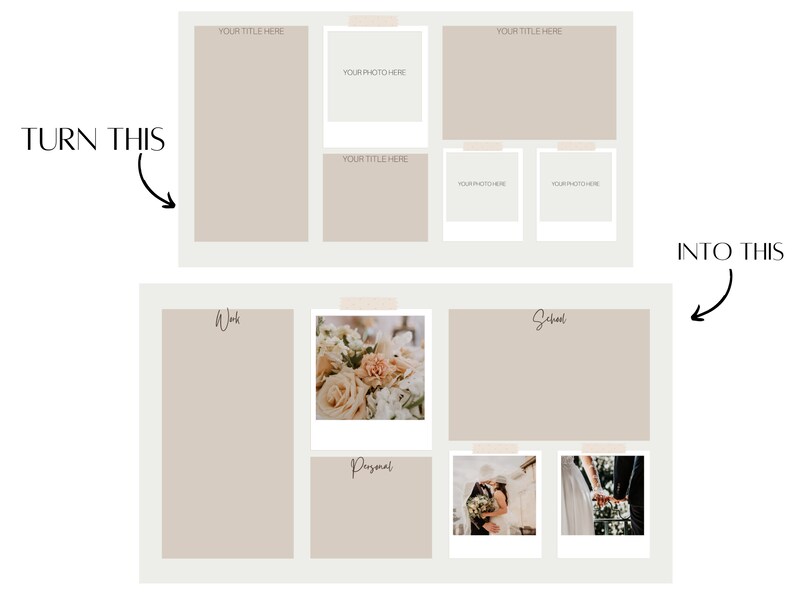 Custom Wallpaper Template for Mac Windows Folder Icons Beige Aesthetic ...