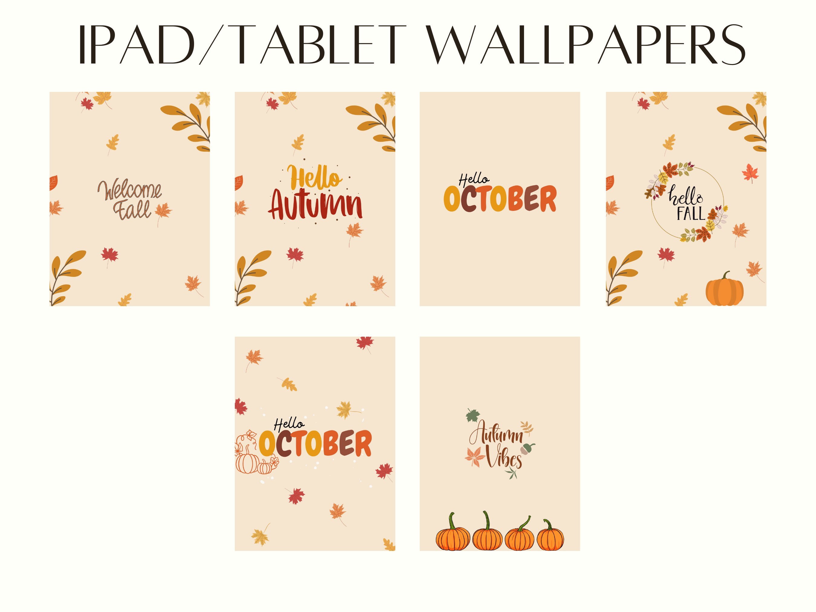 Fall/autumn Wallpaper for Phone, Ipad/tablet, and Desktop | October ...