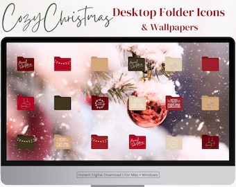 Fall Desktop Folder Icons and Wallpaper, Wallpaper for Windows and Mac ...