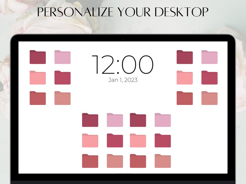 15 Desktop Folder Icons, PINK PLUM, Folder Icons, Macbook, Imac ...