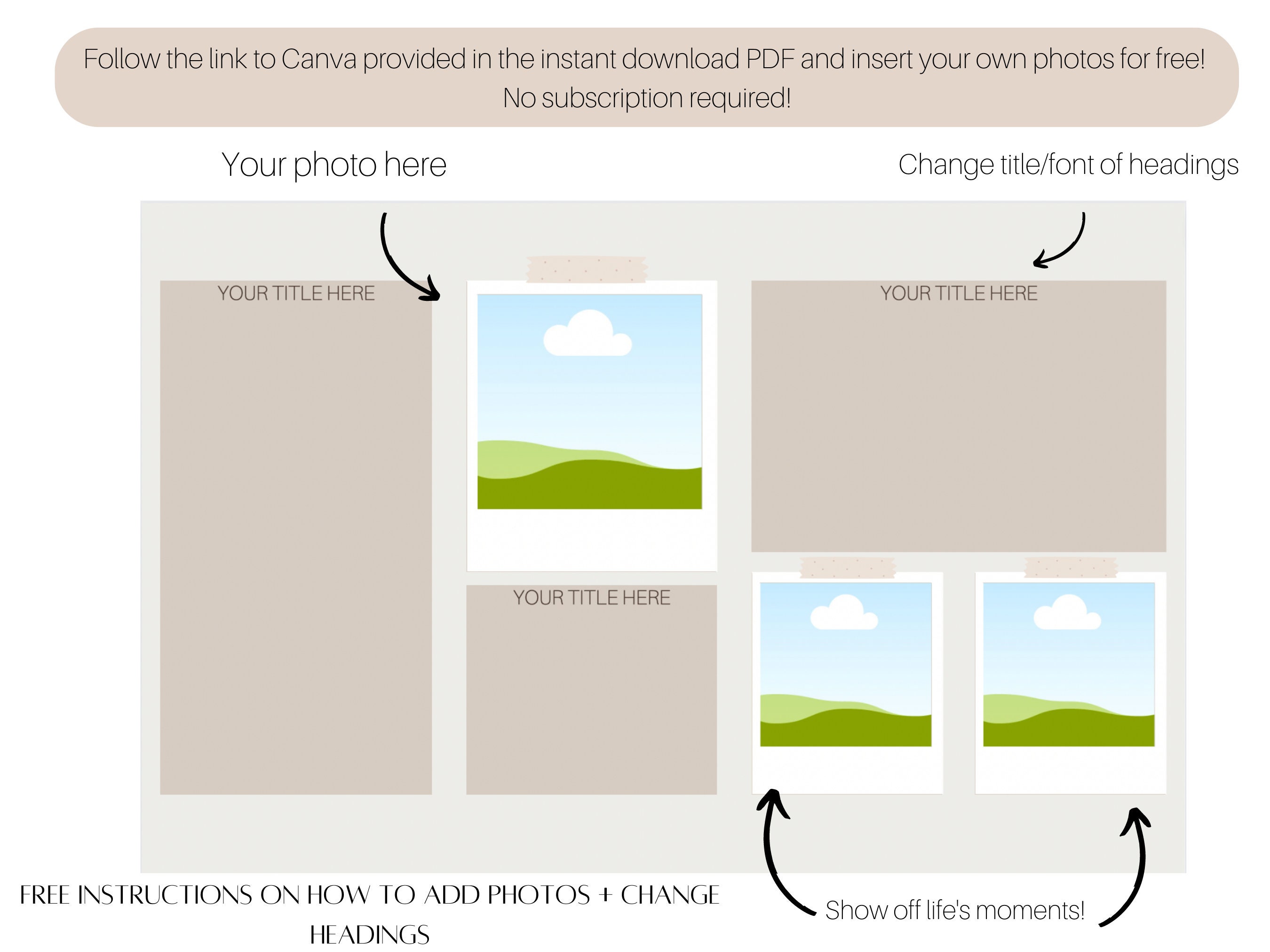Custom Wallpaper Template for Mac Windows Folder Icons Beige Aesthetic ...
