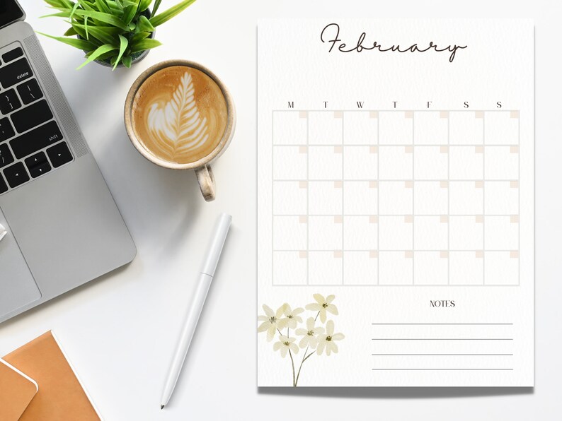 Printable Calendars Jan Dec Blank Calendars Simple - Etsy Canada