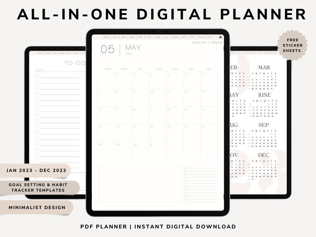 Digital Planner, Goodnotes Planner, Downloadable Planner, Notability ...