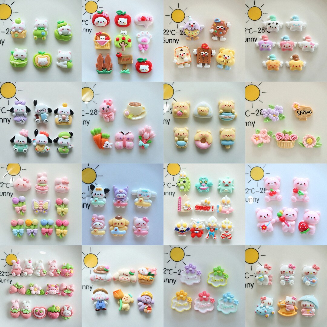 Kawaii Croc Charms Resin Embellishments for DIY Shoe Charm Croc Charms ...
