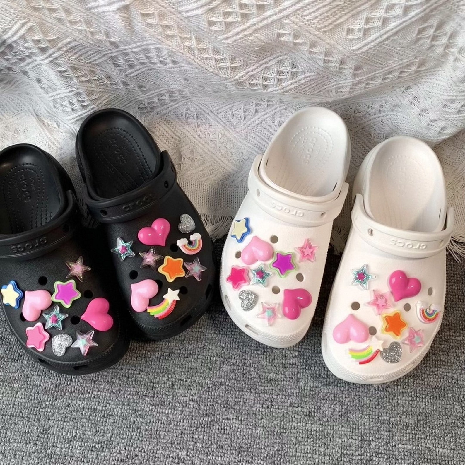 Cute Colorful Croc Charms Set for Girls Kids Jibbitz Star - Etsy