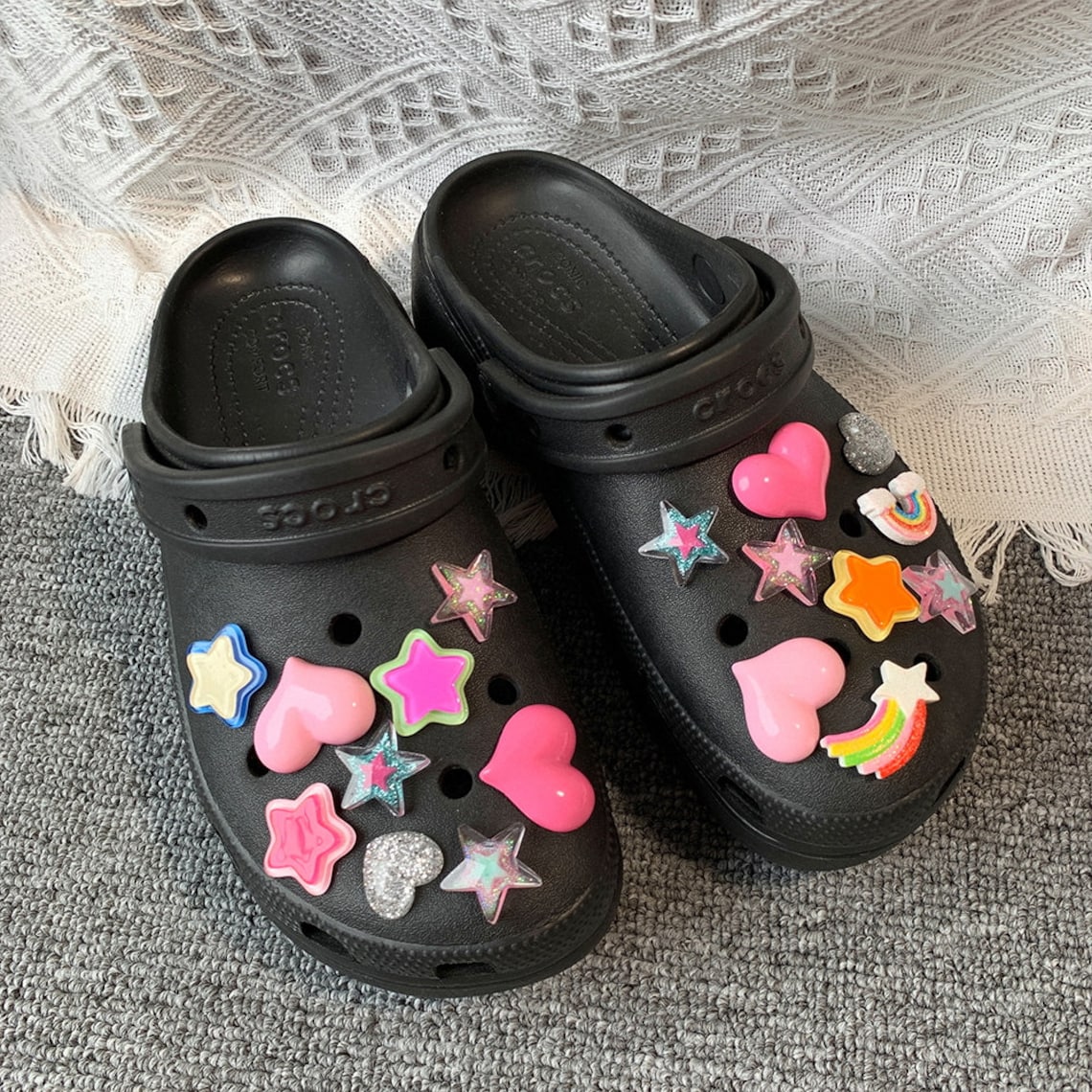 Cute Colorful Croc Charms Set for Girls Kids Jibbitz Star - Etsy