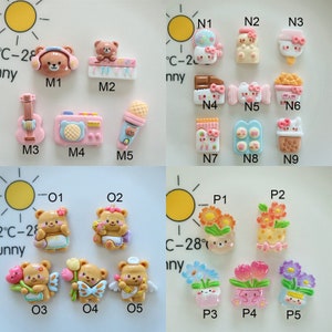 Kawaii Resin Embellishments for DIY Shoe Charm Croc Charms Jibbitz ...