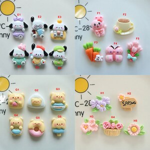 Kawaii Croc Charms Resin Embellishments for DIY Shoe Charm Croc Charms ...