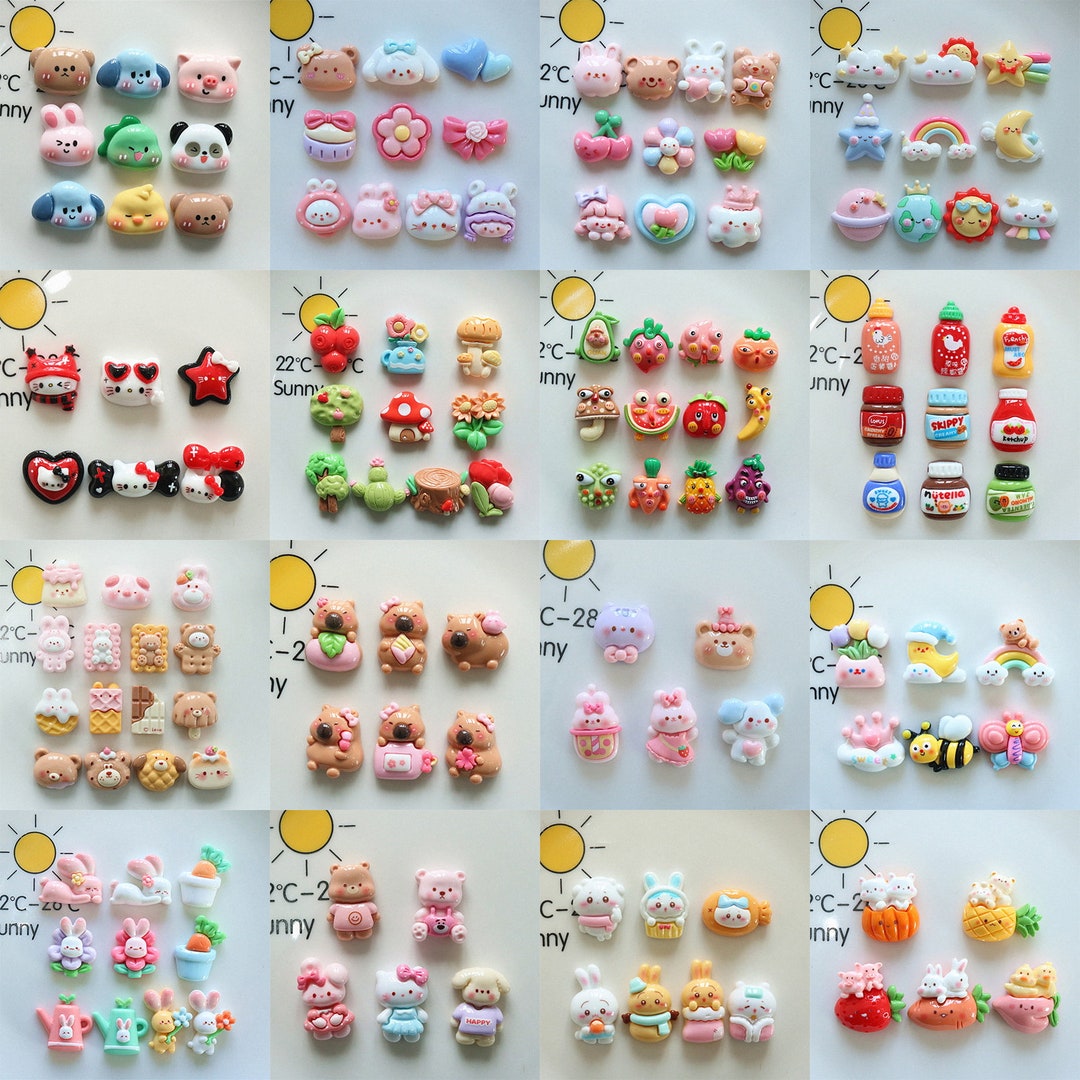 Kawaii Croc Charms Resin Embellishments for DIY Shoe Charm Croc Charms ...