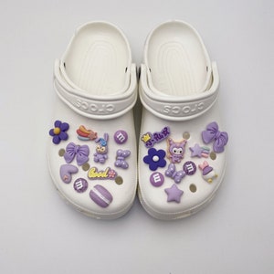 Cute Purple Croc Charms Set for Girls Kids Jibbitz - Etsy