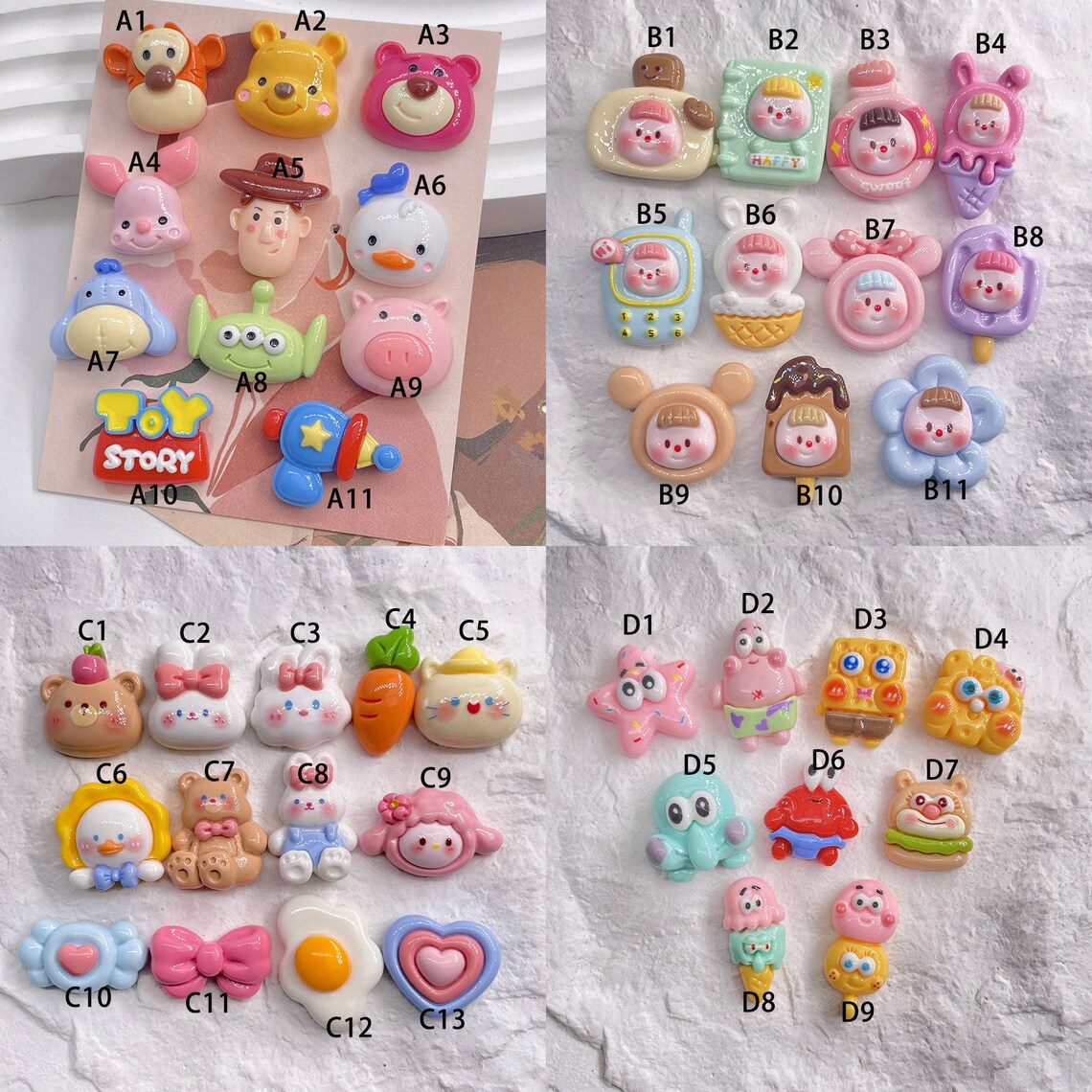 Kawaii Resin Embellishments for DIY Shoe Charm Croc Charms - Etsy