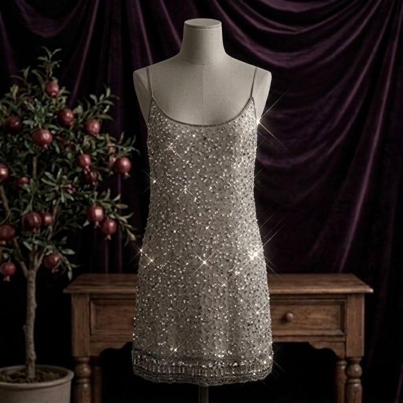 Beaded Mini Dress 90s - Etsy