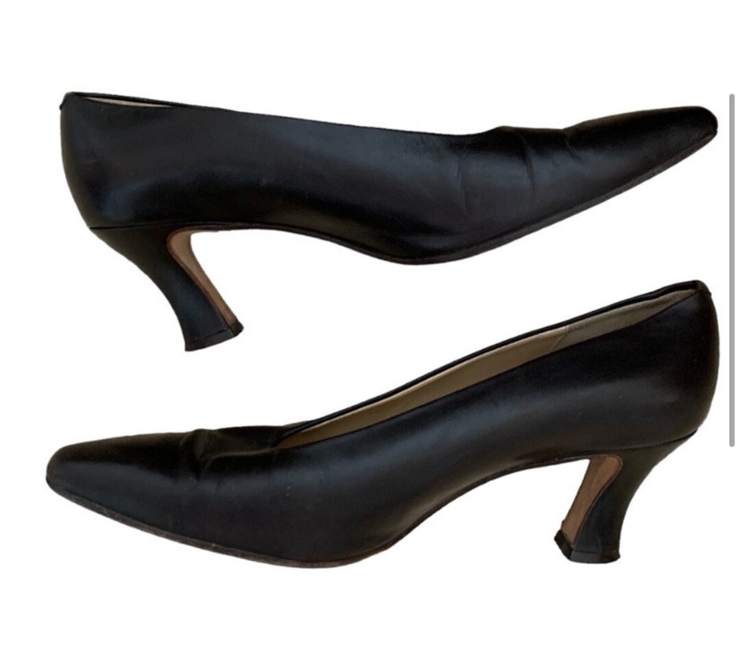 Arnold Churgin Leather Vintage Size 8 Low Heel Pumps. Chocolate Brown ...