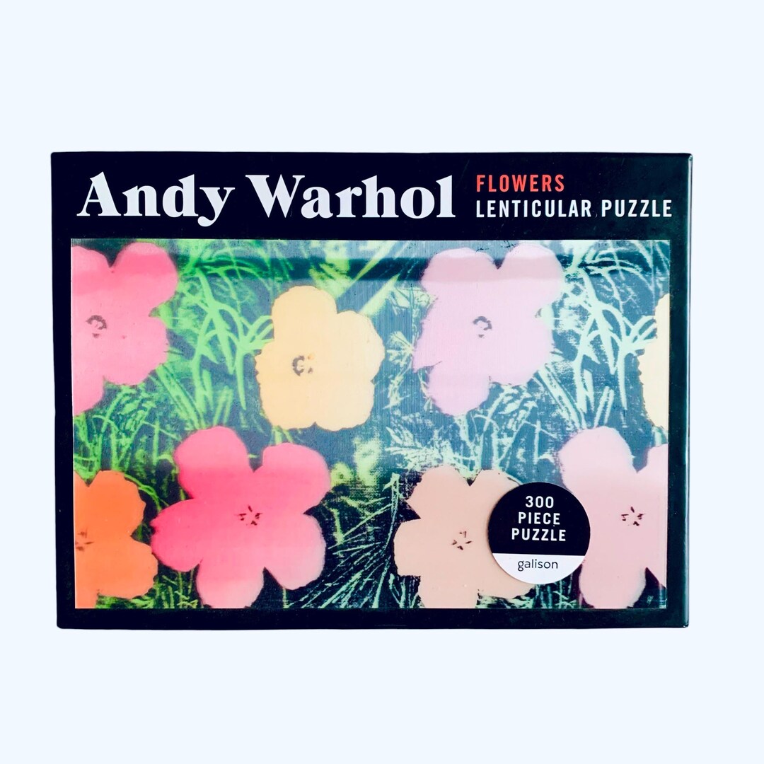 Andy Warhol 300 Piece Complete Pop Art Flower Lenticular Holographic ...