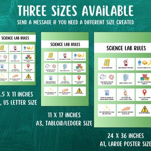 Science Lab Rules Printable Poster, STEM STEAM Wall Art, Classroom ...
