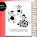 Printable Coloring Page for Inclusive Classroom, Wheelchair, Inclusive ...