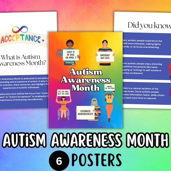 Autism Awareness Posters - Etsy