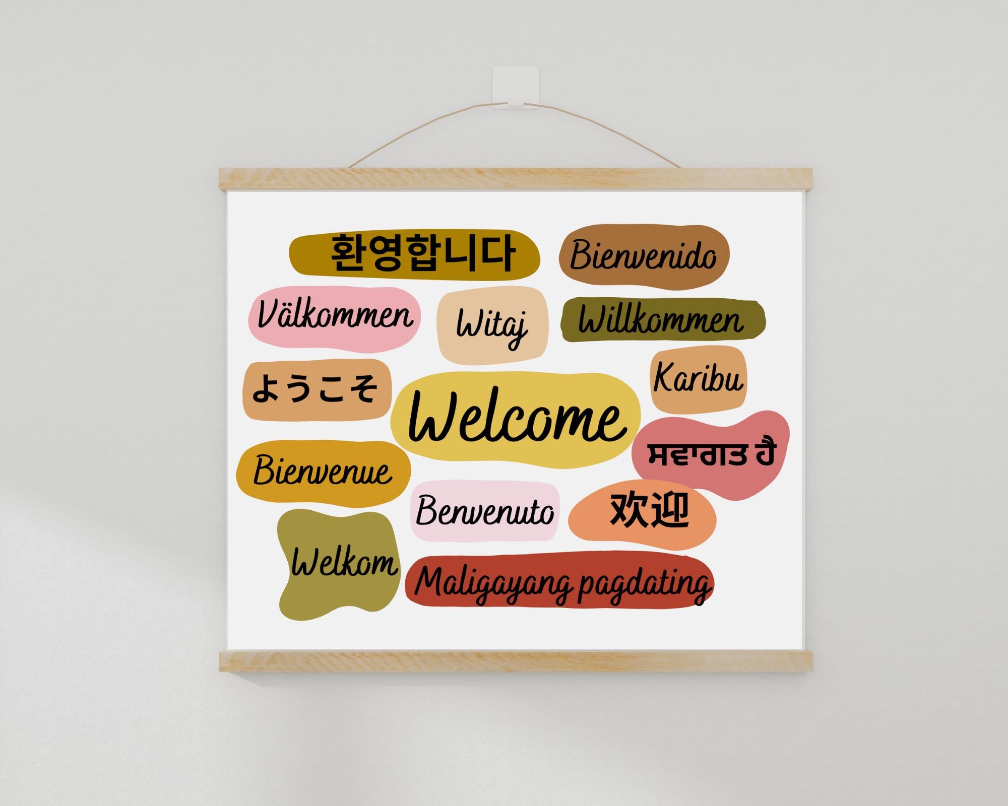 Inclusive Welcome Sign, Welcome Poster in Different Languages, Everyone ...