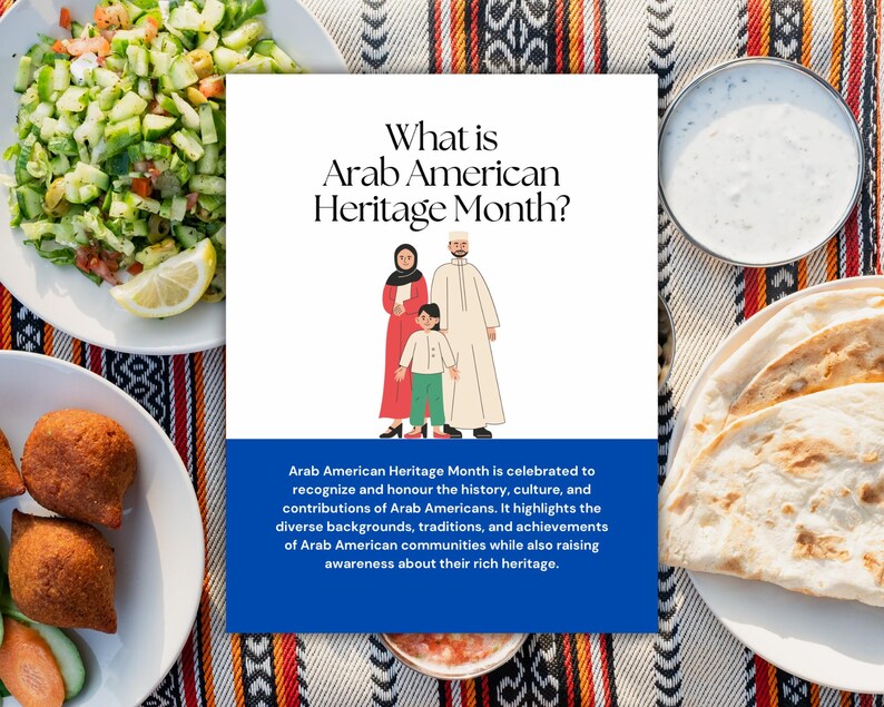 Arab American Heritage Month Info Poster Files (set of 5), AAHM ...