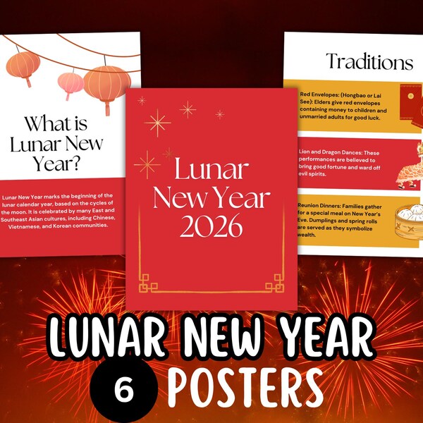 Lunar New Year Art Prints - Etsy