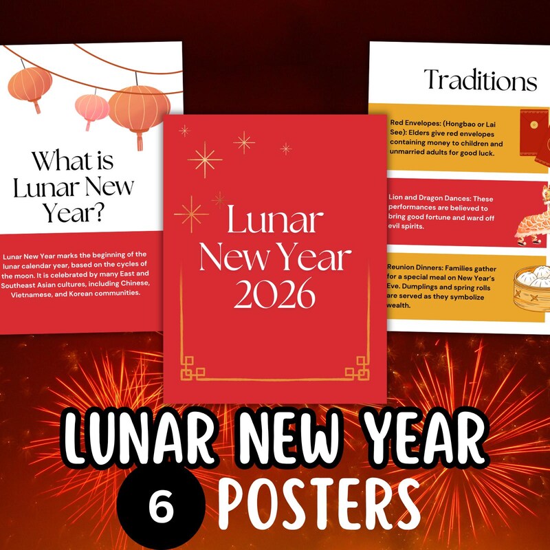 Lunar New Year Art Prints - Etsy