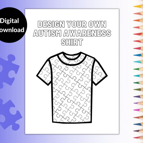 Autism Acceptance Coloring Page - Etsy