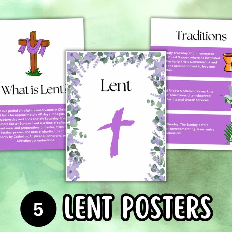 Lent Posters - Etsy