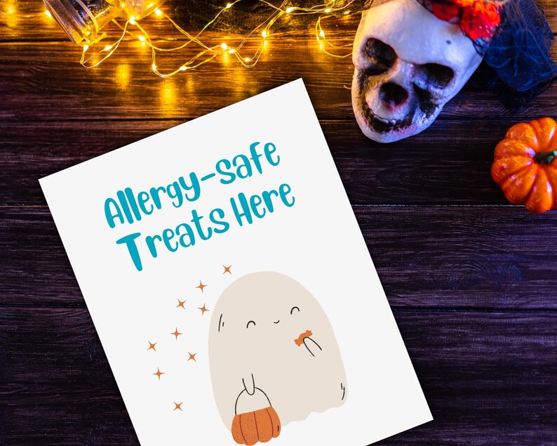 Teal Pumpkin Project Signs, Printable Halloween Poster, Allergy Safe ...