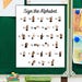 Sign Language Alphabet Poster, ASL Classroom Poster, American Sign ...