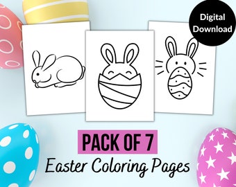 Easter Coloring Pages, PDF Printables, Printable Easter Coloring Pages ...