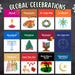 Cultural Holidays Around the World Printable Bulletin Board Posters Set ...