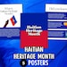 Haitian Heritage Month Info Poster Files (set of 5), Haitian Creole ...