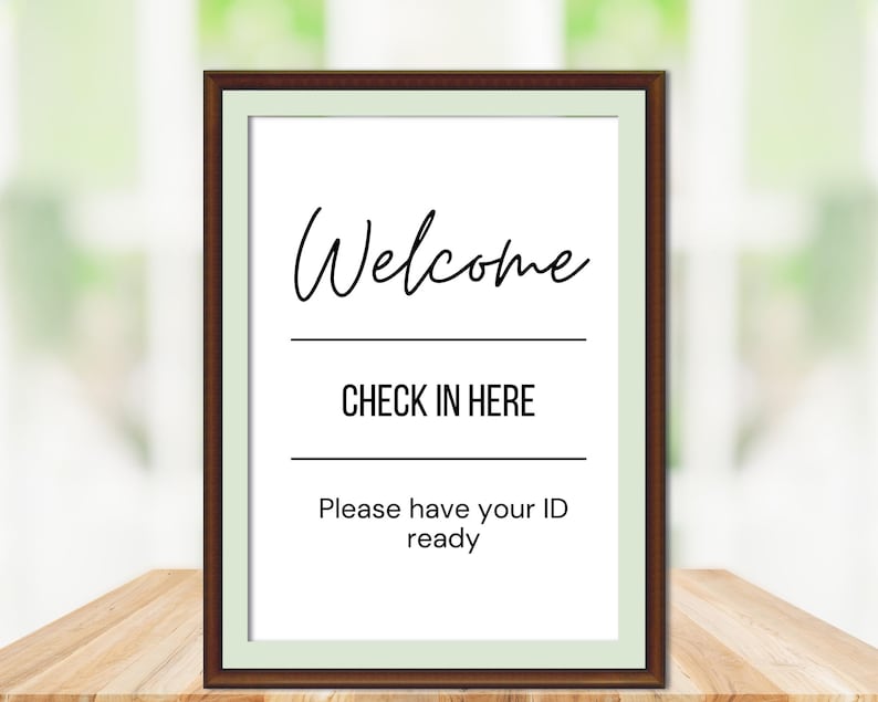 Printable Welcome Please Have a Seat Signs, Reception Front Desk Signs ...