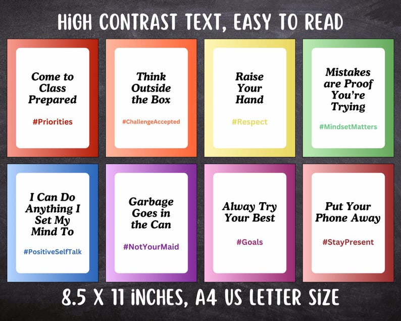 Classroom Hashtag Posters, Bulletin Board Posters, Hashtag Signs ...